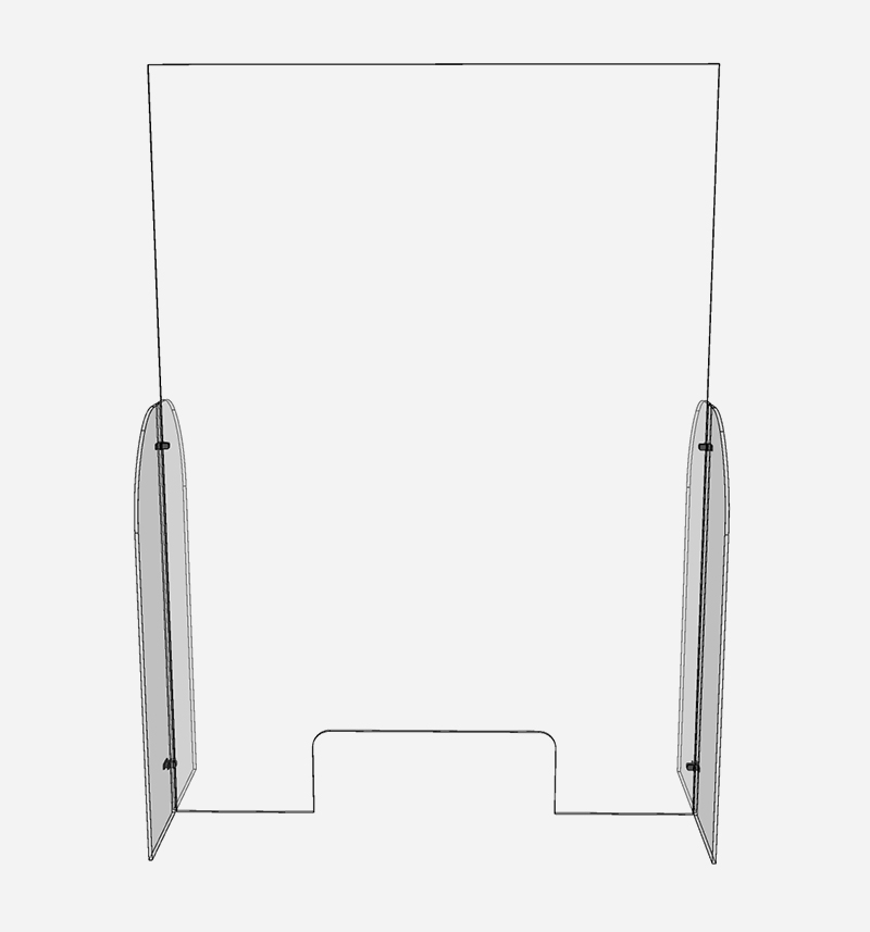 Single Panel Guard with Transaction Opening – (Part # CV19-SPG-TO ...